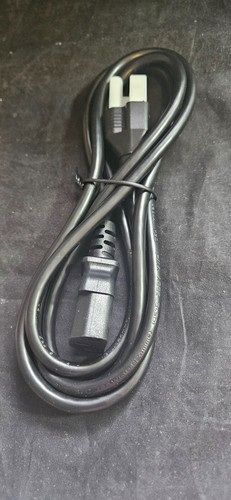 6ft Standard Computer Power Cord (Black). Fits multiple electronic ...