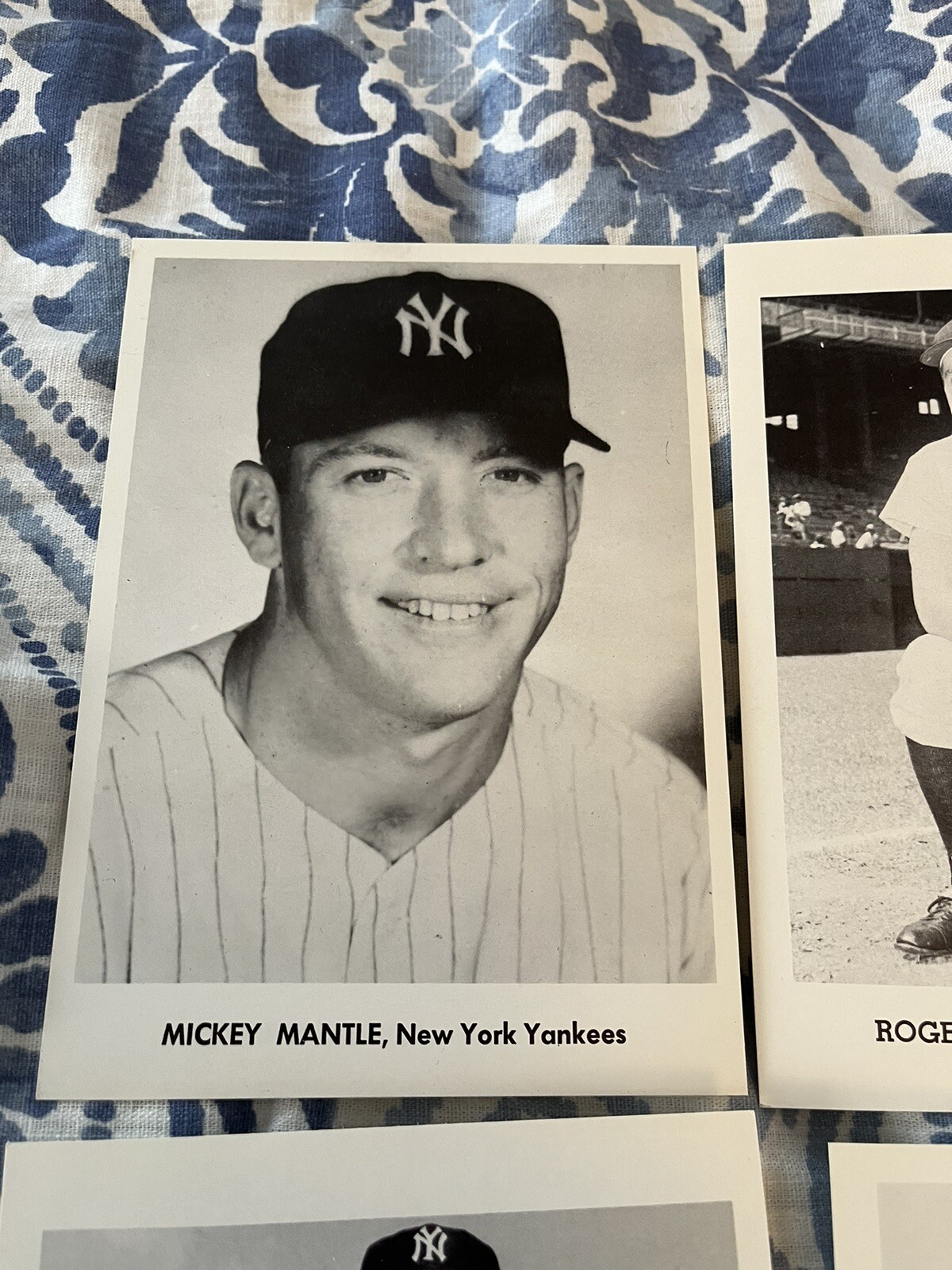 Vintage 1960s New York Yankees Team Issue Photo Set Mickey Mantle Roger ...