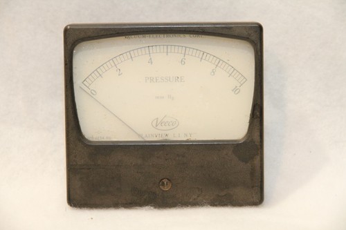 Vintage Veeco Vacuum Electronics Corp Pressure mm Hg Panel Meter | eBay