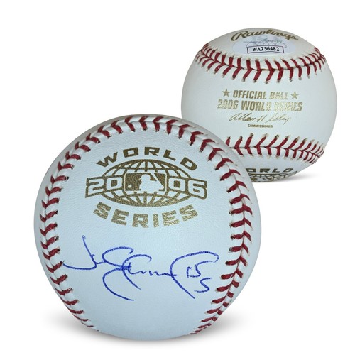 Jim Edmonds Autographed 2006 World Series Signed Baseball JSA COA With ...