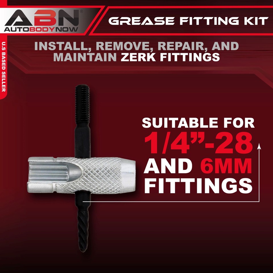 ABN Grease Fitting Tool - 4 Way Grease Fittings Tool Easy Out Zerk ...