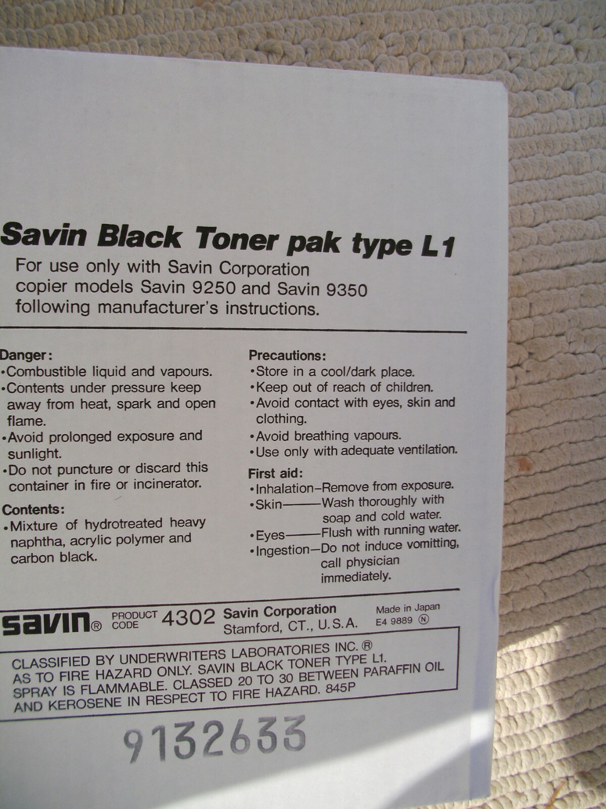 SAVIN DESPERSANT 9350 / 9250 TYP L1 | eBay