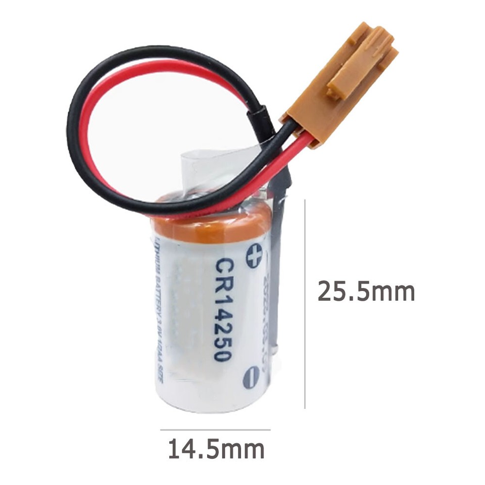 CR14250 Battery with JAE Brown Plug 3V Battery 600mAh Battery Water ...