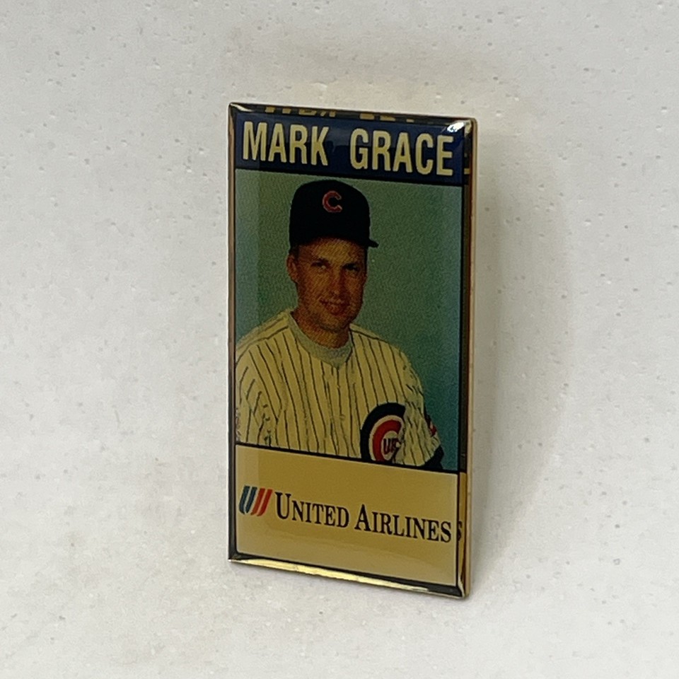Mark Grace Chicago Cubs American Airlines MLB Baseball Enamel Lapel Hat ...