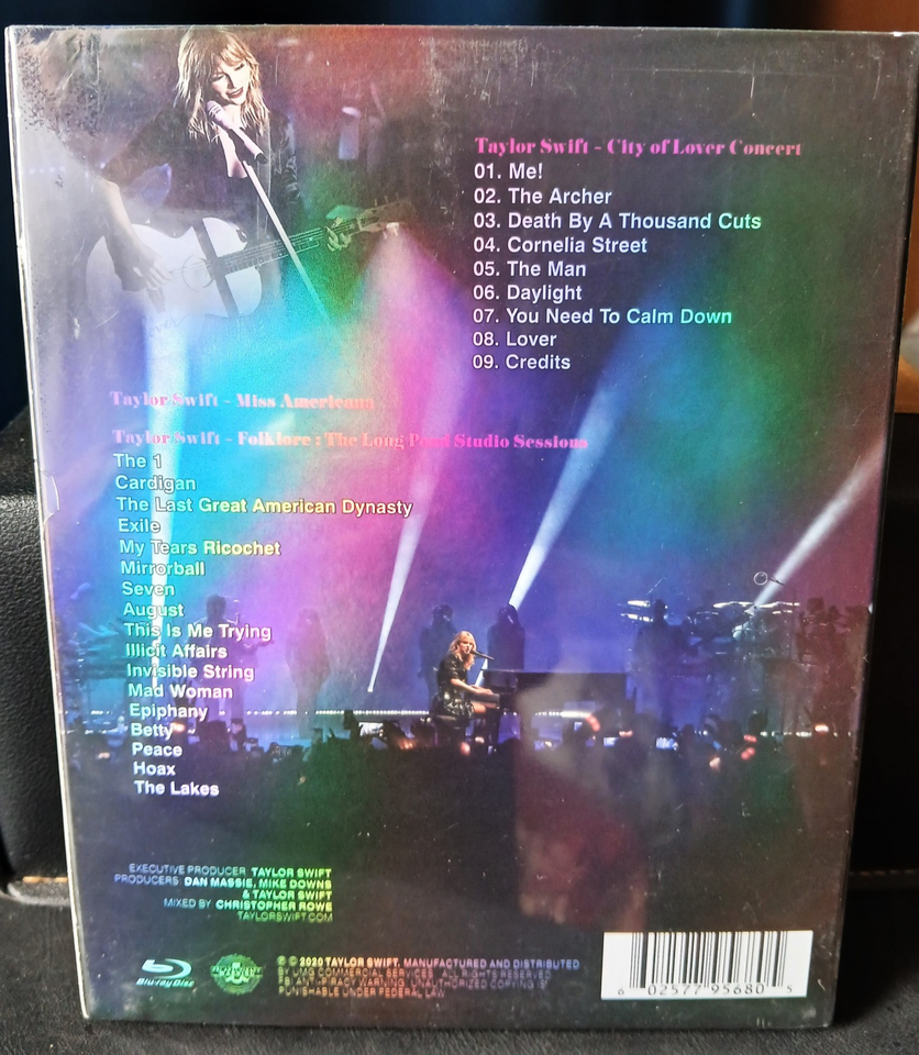 Taylor Swift ~IMAX Concerts Blu ray City of Lover,The Long Pound Studio ...