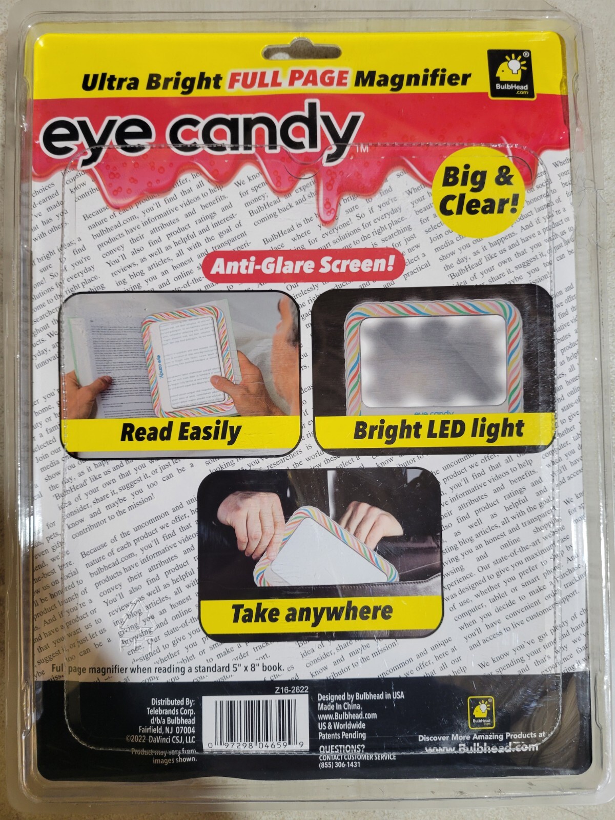 Eye Candy Ultra-Bright Full-Page Magnifier - 6049202 for sale online | eBay