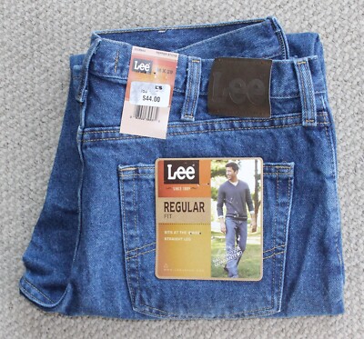 NWT • Lee MEN'S JEANS • Regular Fit • Straight Leg • 34x29 • PEPPER ...