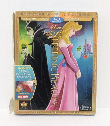 Disney SLEEPING BEAUTY Diamond Edition Blu-Ray DVD Target Bonus ...
