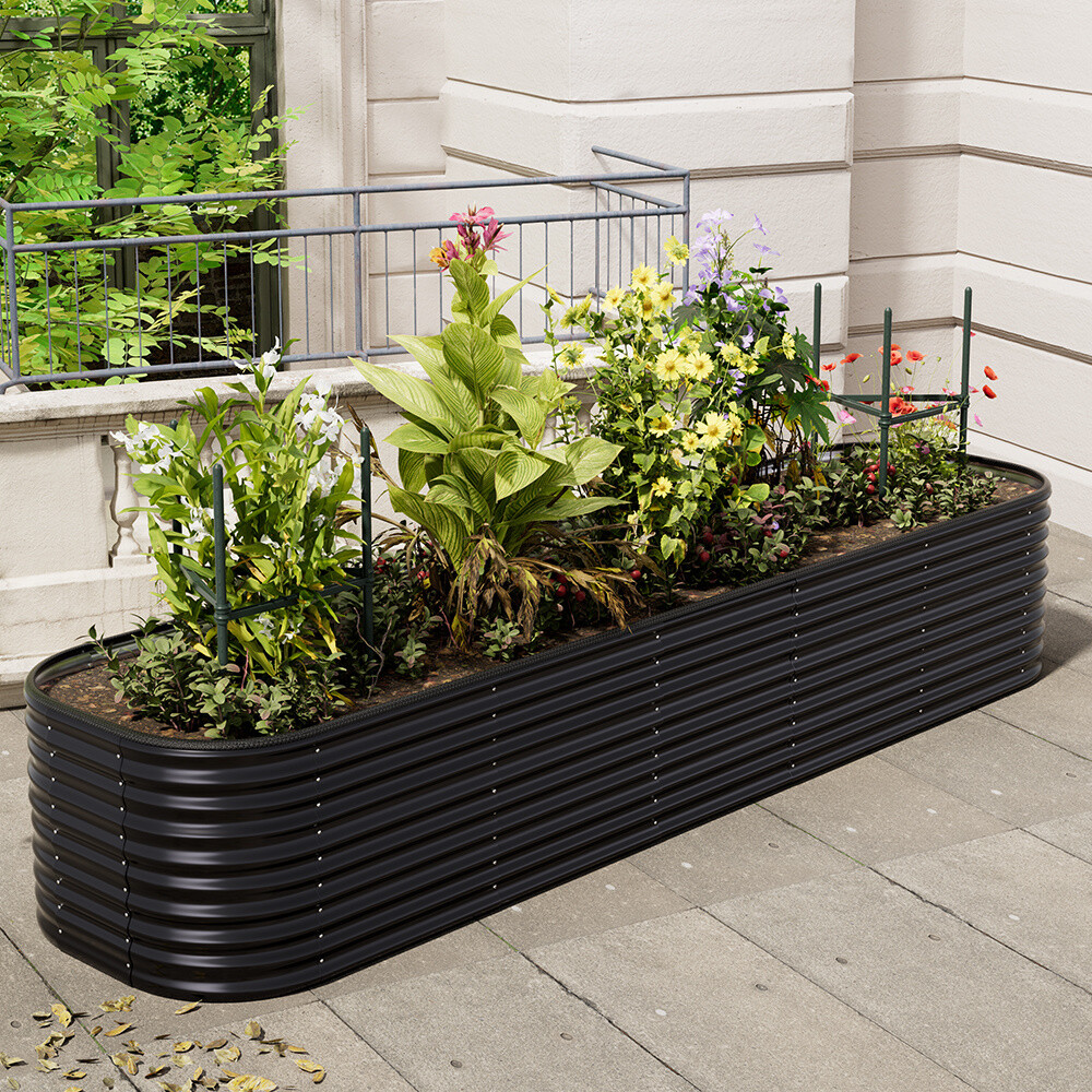 Extra Large Rectangular Planter Boxes Wooden Garden Outdoor Planter