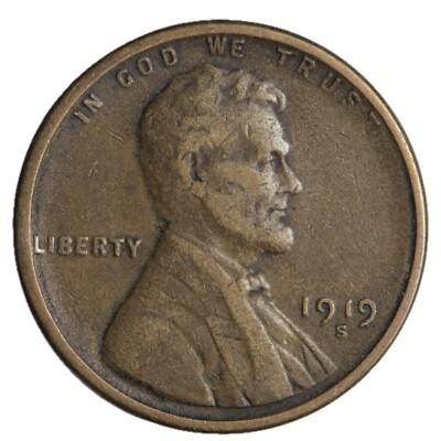1919-S Lincoln Wheat Cent Penny F/VF Complete Your Album!! | eBay