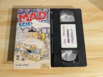 Vintage Mad Scientist fhe At Home Video VHS Casette Mattel Monster Lab ...