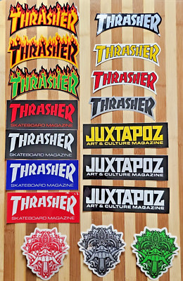 Vintage Thrasher Magazine and Juxtapoz Magazine stickers [Variety] | eBay