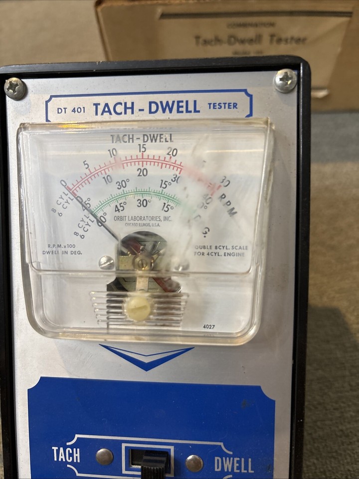 Rare Orbit Labs Inc. Combination Tach-Dwell Tester Model 101-in Orig ...