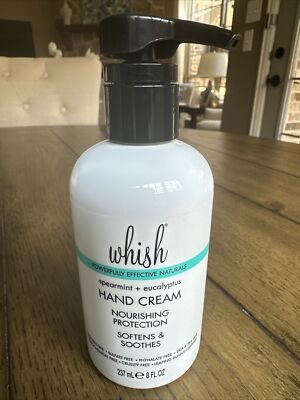 Whish Hand Cream Spearmint & Eucalyptus 8 oz New Without Box | eBay