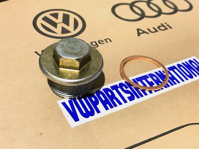 VW Golf MK3 GTI 16v Engine Oil Sump Pan Drain Plug & Washer New Genuine ...