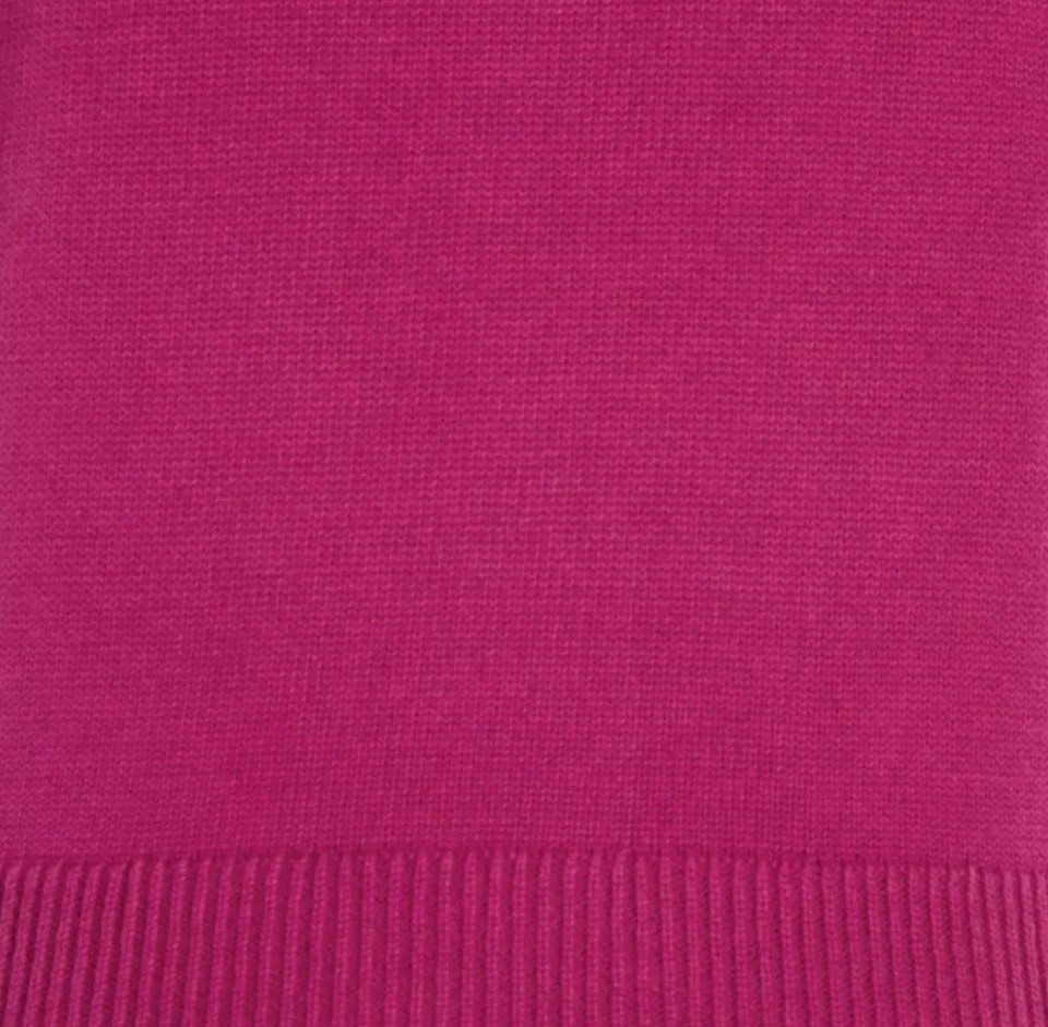 GAP Women's Crewneck Long Sleeve Side Slit Cotton Pullover Sweater Pink ...