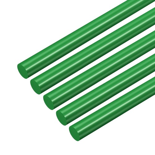5 Pcs Green Plastic Rods, 10 x 500mm ABS Round Stick Solid Bar DIY ...