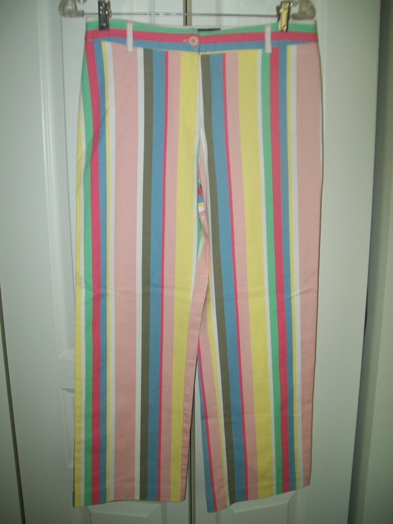 BODEN STRIPED MULTI COLORED PANTS | eBay