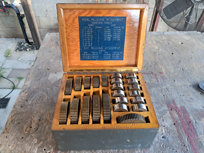 PRATT & WHITNEY LATHE MODEL C RADIAL RELIEF ATTACHMENT CAM GEAR SET ...