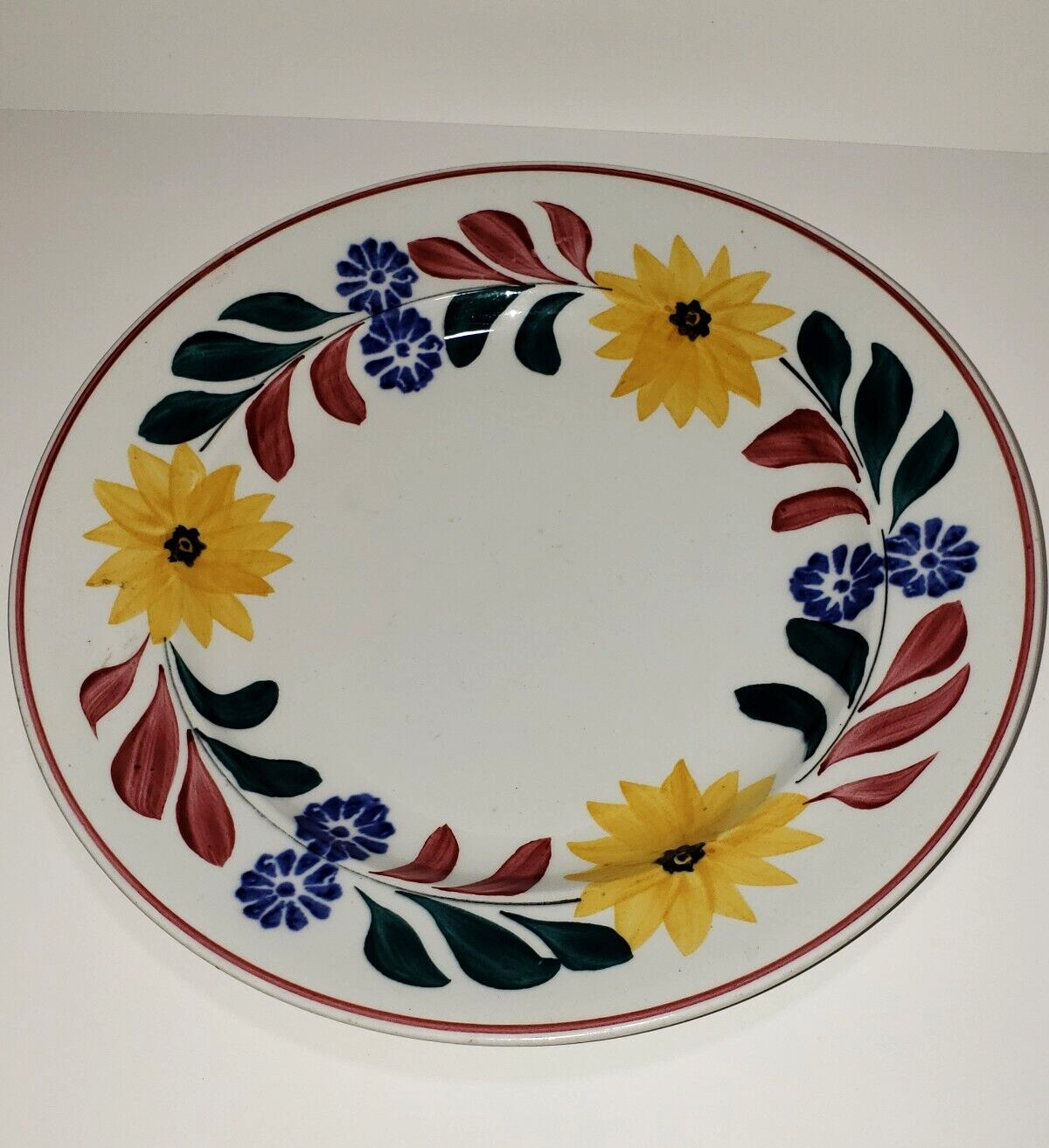Baker & Co Stick & Spatter Stickware Sunflower Plate 9" | eBay