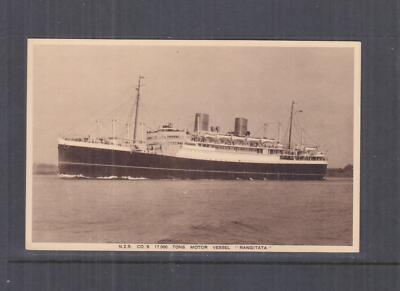 " MV RANGITATA ", NEW ZEALAND STEAMSHIP Co., c1935 ppc., unused. | eBay
