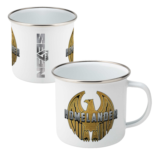 Homelander Badge Design The 7 Enamel Mug Based On The Boys | eBay UK