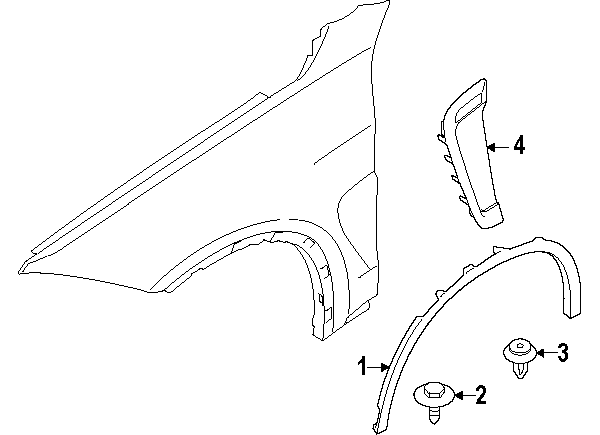 BMW 51777378575 GENUINE OEM WHEEL FLARE | eBay