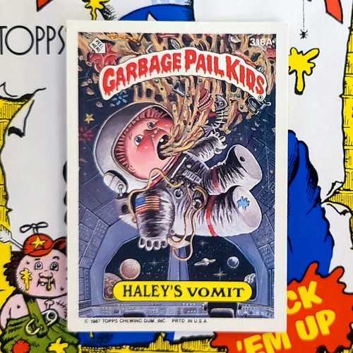 Topps 1987 Garbage Pail Kids 8th Series Haley's Vomit (Banner Back ...