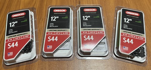 NEW Oregon S44 12" Low Kickback Replacement Chainsaw Chain Stihl Echo 4-PACK | eBay