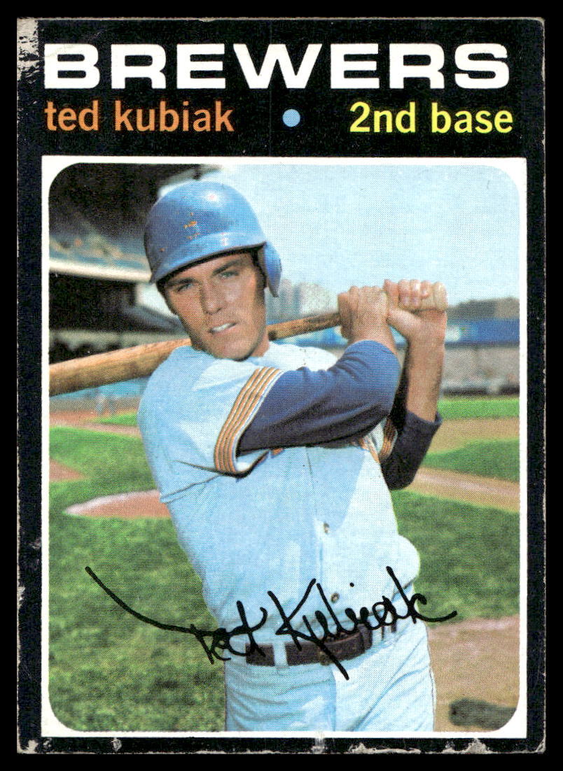 1971 Topps #516 Ted Kubiak Milwaukee Brewers Low Grade Filler | eBay
