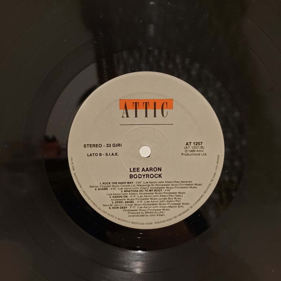 Lee Aaron ‎– Bodyrock M/VG+ Italy 1989 LP Hard Rock Music Vinyl Record ...