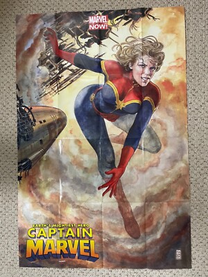Captain Marvel poster Milo Manara Art Marvel Comics 36x24" Factory ...
