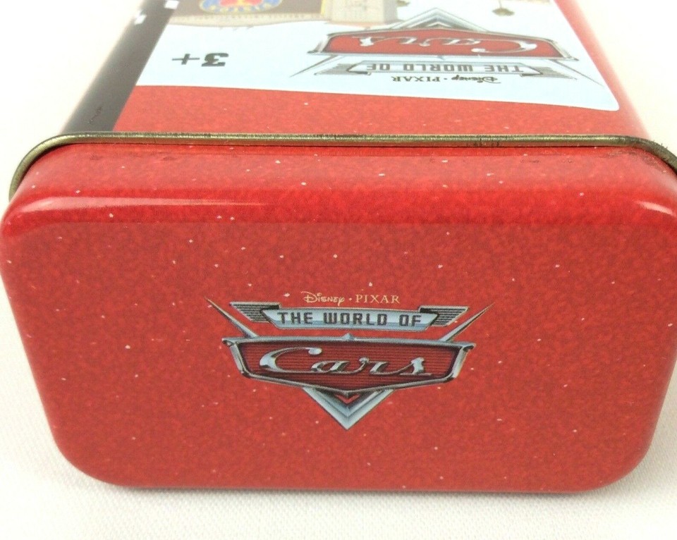 Disney Pixar Cars 2 Card Games Crazy Eights & Go Fish Red Tin Age 3 And ...