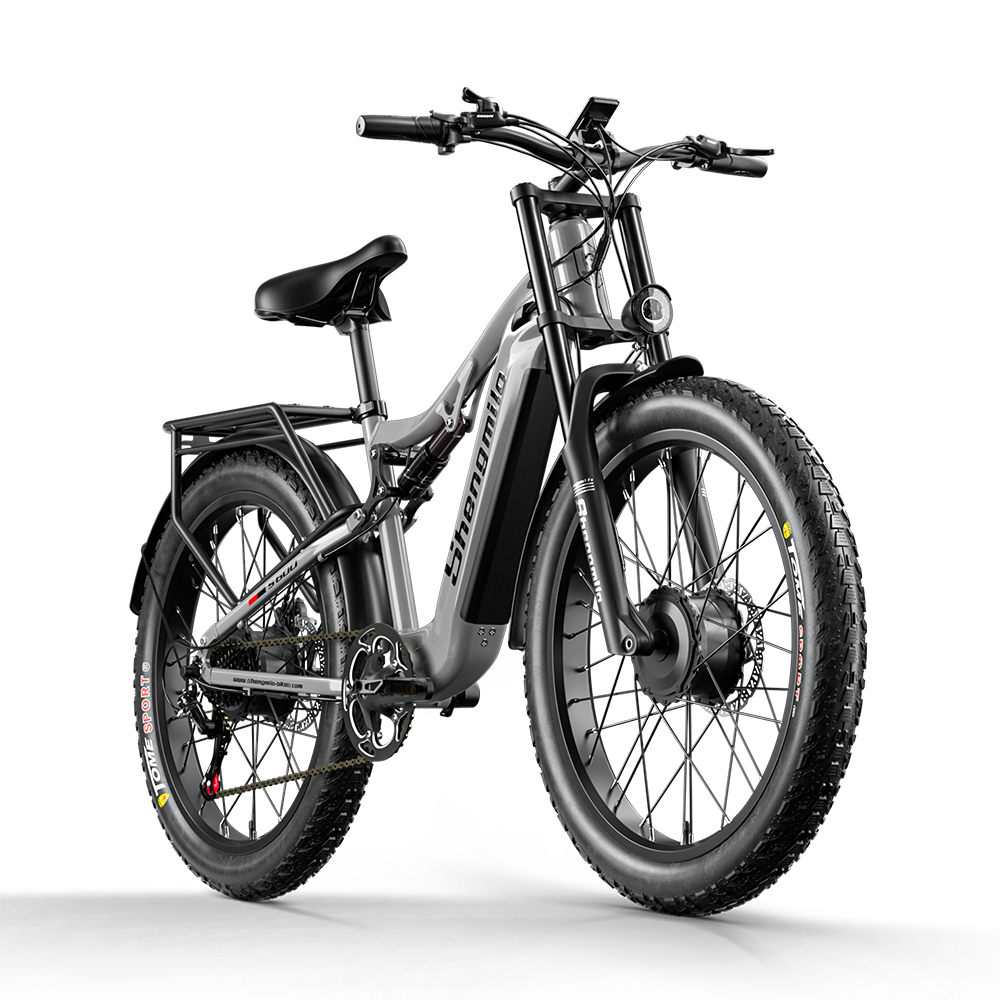 26'' Daul Shock EBike Full Suspension Mountain Bike 2000W 840WH Moped ...