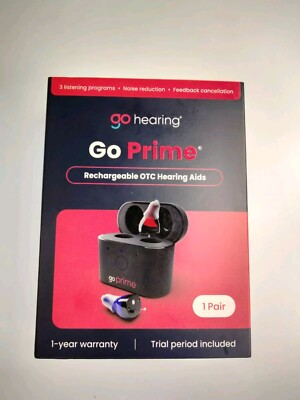 Go Hearing - Go Prime Rechargeable OTC Hearing Aids with Charging Case ...