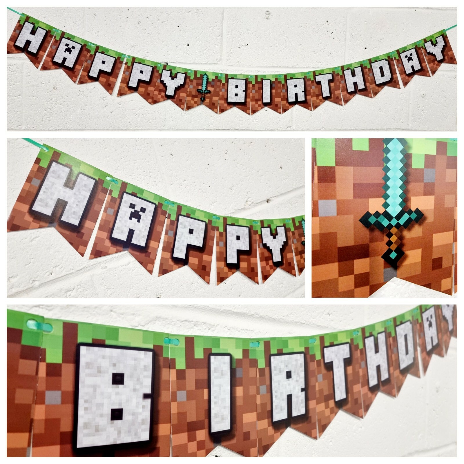 Happy Birthday Banner Minecraft