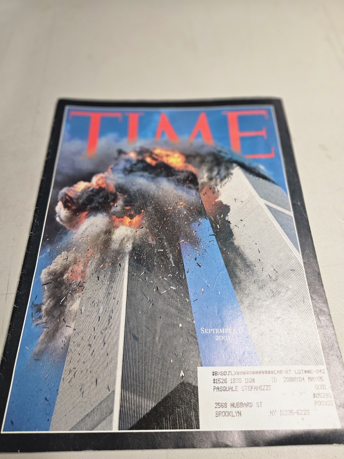 Vintage TIME Magazine SEPTEMBER 11 2001 Special Edition 9/11 Newsstand ...