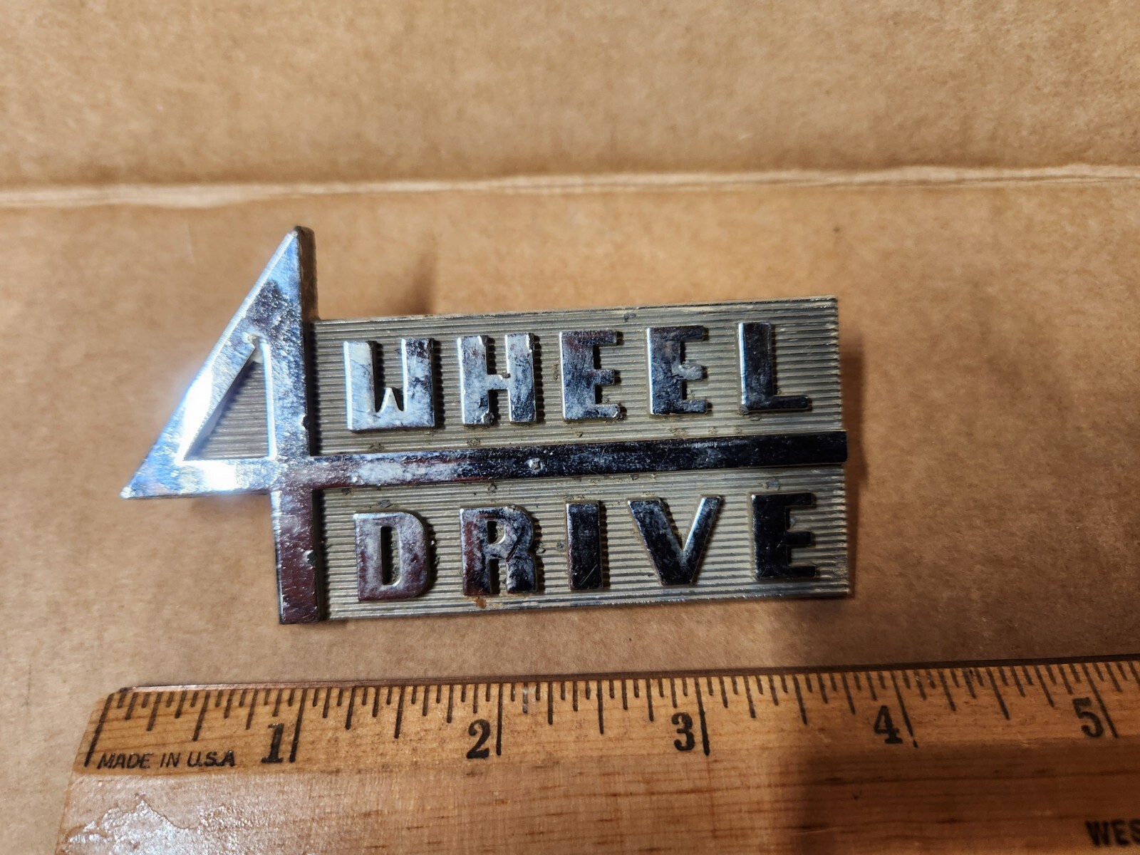 Jeep Gladiator 1960's 4 Wheel Drive Emblem Kaiser Badge Chrome Vintage ...