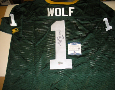 RON WOLF GREEN BAY PACKERS BECKETT/COA SIGNED OFFICIAL LICENSED STARTER ...