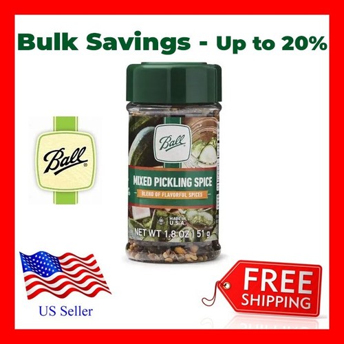 Ball Mixed Pickling Spice, Blend Of Flavorful Spices 1.8 oz Bottle Exp ...