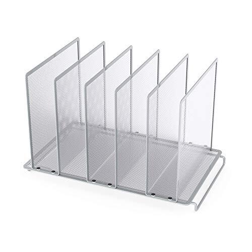 SimpleHouseware Expandable 5 Section Upright File Sorter Organizer ...