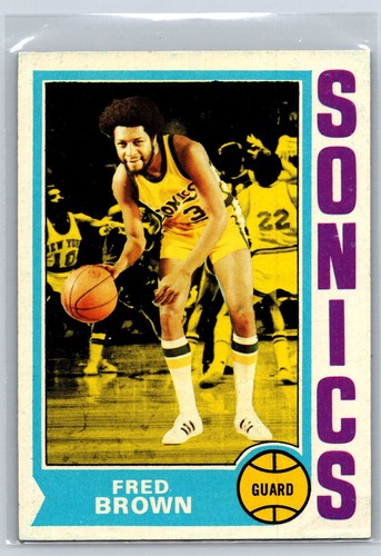 1974-75 Topps Fred Brown Seattle SuperSonics #125 | eBay