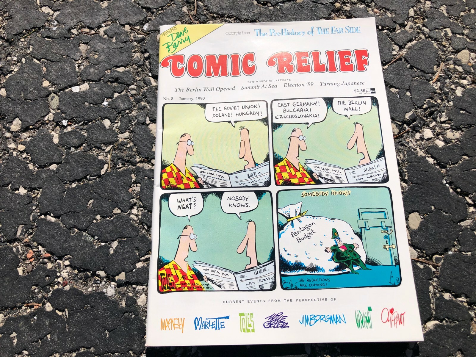 JAN 1990 #8 COMIC RELIEF magazine (UNREAD) comic strips etc | eBay