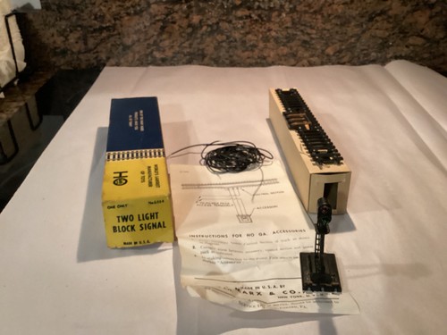 Postwar Marx HO 6454 Two Light Block Signal from 1960s | eBay