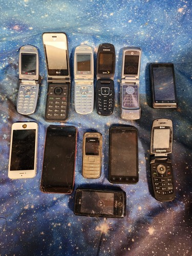 Lot of 12 Cell Phones for Parts Scrap Gold Recovery | eBay