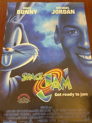 SPACE JAM 1996 MOVIE POSTER Original Day Bill AUST MICHAEL JORDAN ...