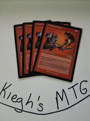 Mtg Maniacal Rage x4 *Various Sets* | eBay