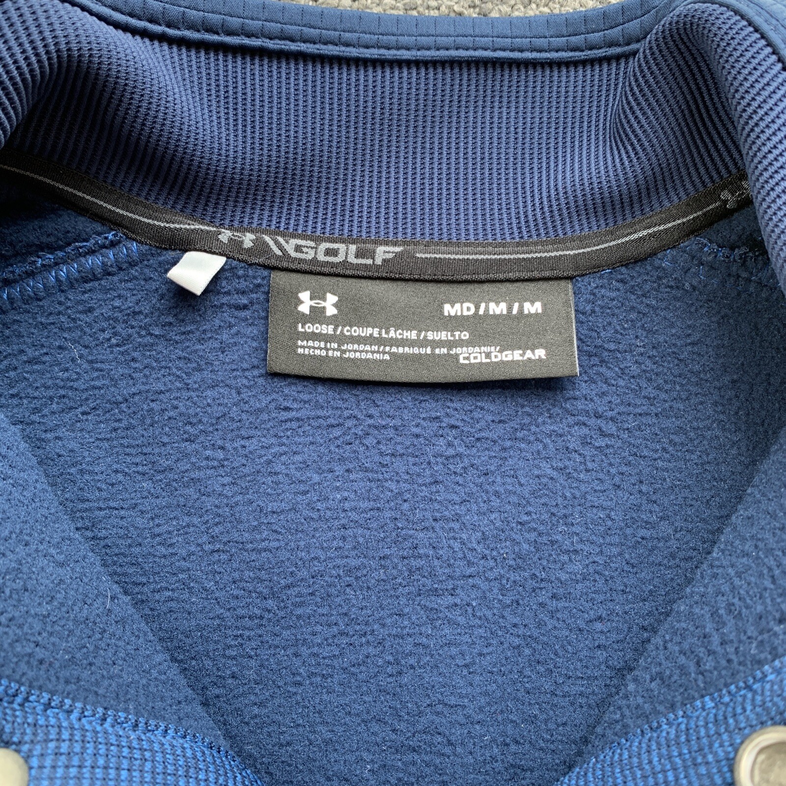 Under Armour Golf Coldgear Storm Loose Fit 1/4 Snap Pullover Jacket ...