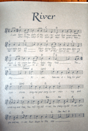 RIVER: Song by Bill Staines 1994 HC/DJ Paintings by Kate Spohn FOLK ...