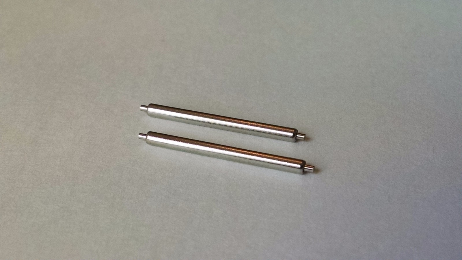 2 pcs, Shoulderless 21mm Spring Bars 1.8mm thick. Ends: 1mm long x 0 ...